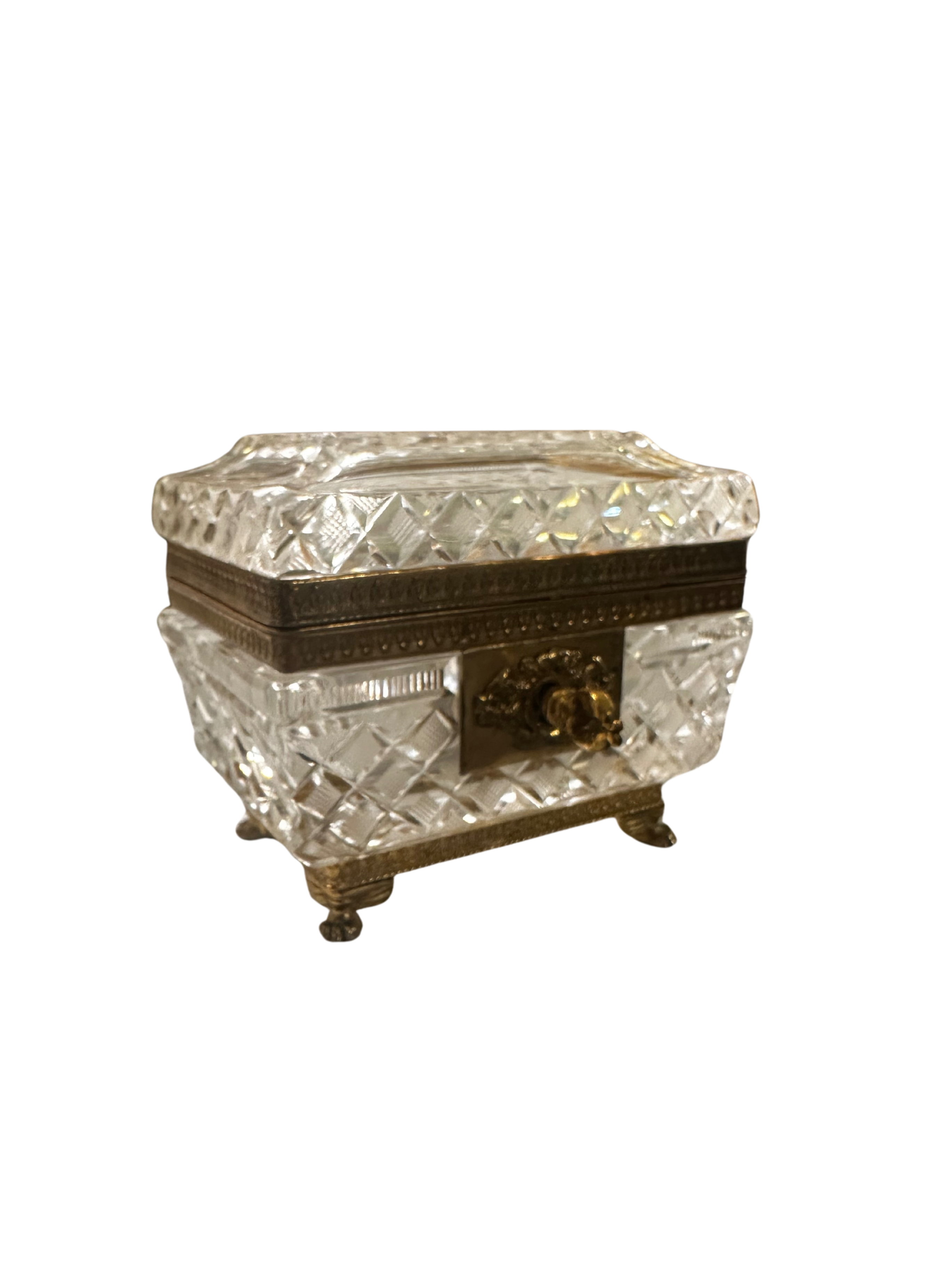 Antique (1840s) French Crystal Casket with Working Key – For the Louvre ...