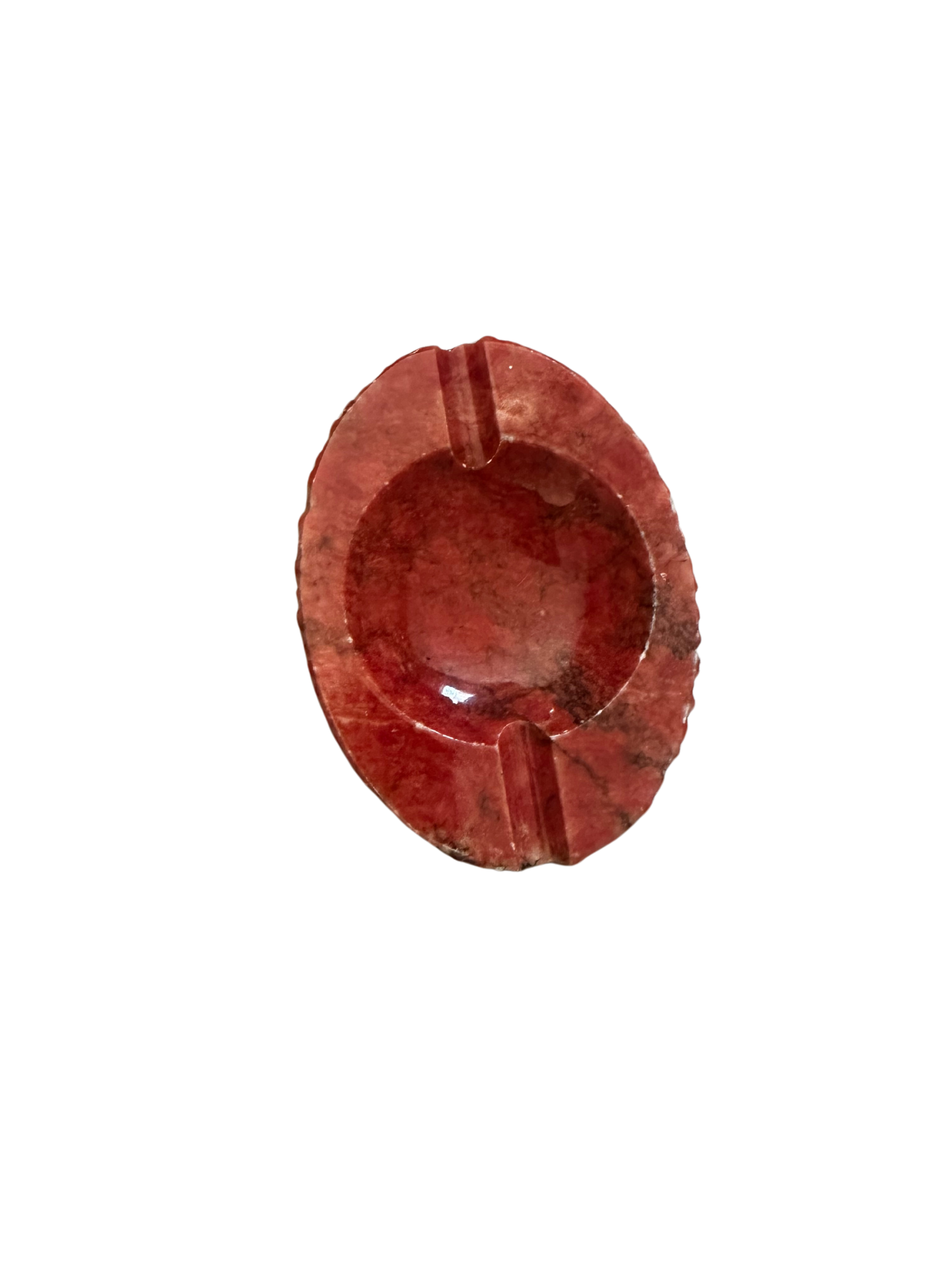 Red Alabaster Ash Tray – For the Louvre of Antiques LLC